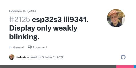 Esp S Ili Display Only Weakly Blinking Discussion