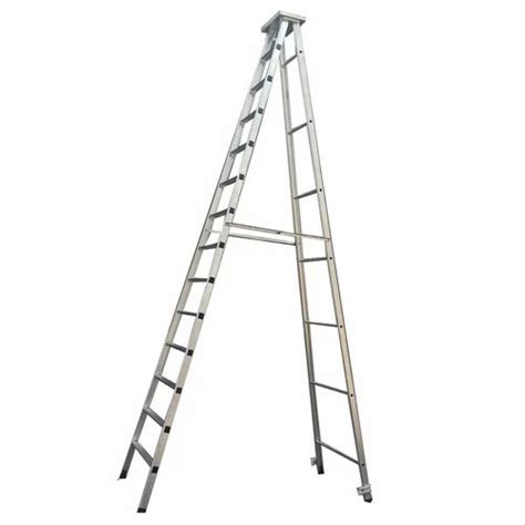 8ft 8feet Silver Aluminium Folding Ladder At ₹ 3370 Piece In Bengaluru