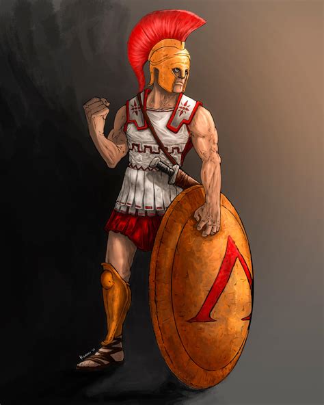 Commission Hoplita Espartano Color By Hanzou 0 On Deviantart