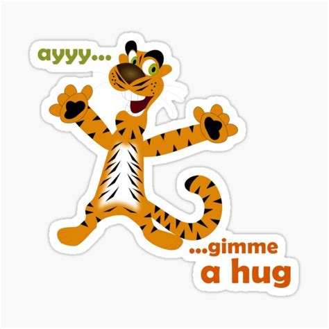 Ayyy Gimme A Hug Sticker For Sale By Abrarjamil Redbubble