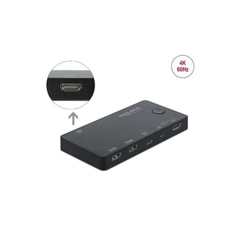 Kvm Switch Delock 2pca Na Tipk Miš Monito Links