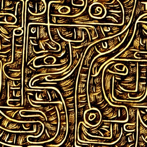 Alien Hieroglyphs Wall Graphic · Creative Fabrica