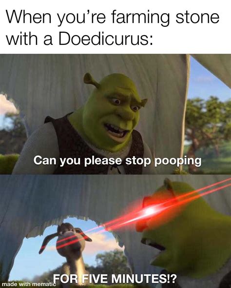 When Youre Farming Stone With A Doedicurus Rark