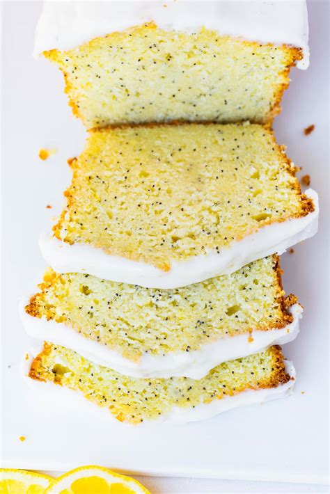 Iced Lemon Poppy Seed Loaf Cake