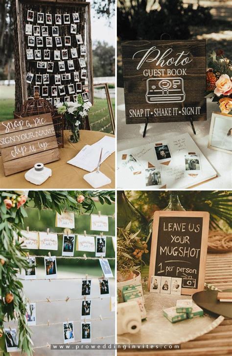 Polaroid Guest Book Wedding Photo Guest Book Wedding Wedding Book