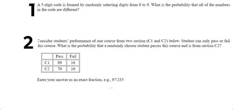 Solved 1 A 5 Digit Code Is Formed By Randomly Selecting
