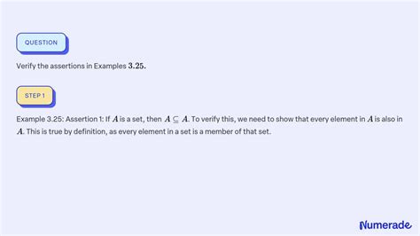 Solvedverify The Assertions In Examples 325