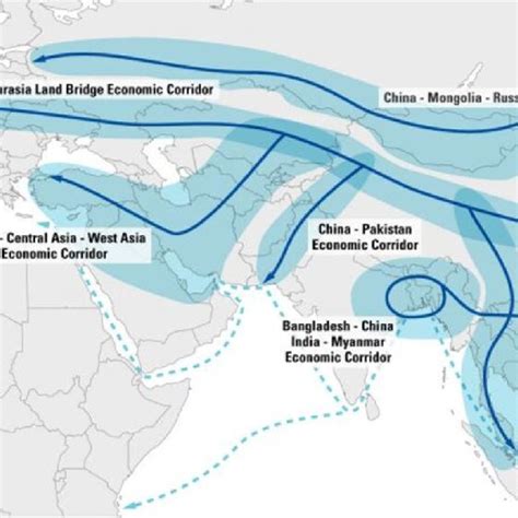 Six Economic Corridors Constitute The Belt Source International Road