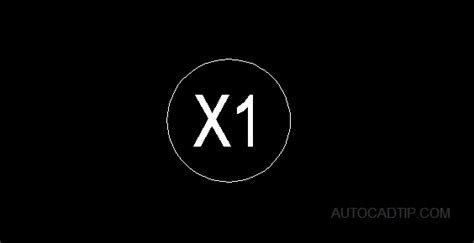 Axis Of Name Symbol With Block Attribute AutoCAD
