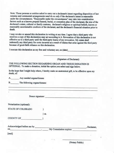 Organ Donation Form