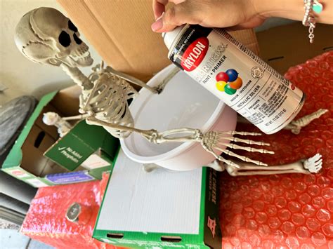 Diy Halloween Skeleton Candy Bowl Pottery Barn Inspired Craft