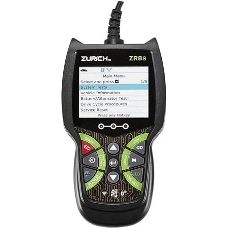 Amazon Com ZR S OBD Code Reader With In Display And Active Test FIXASSIST By Zurich