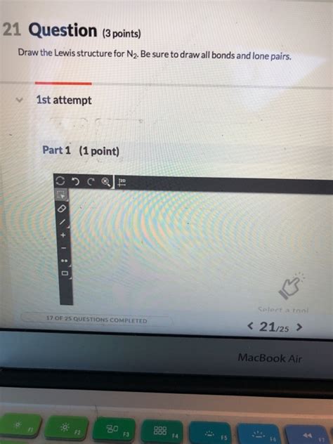 Solved Question Points Draw The Lewis Structure For Chegg