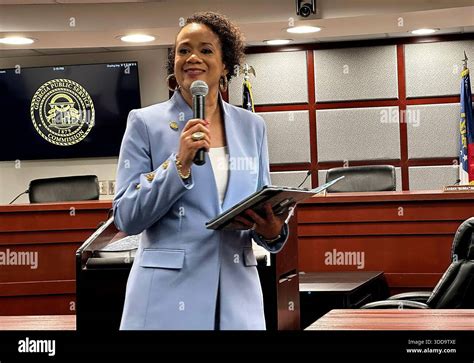 Democrat Alicia Johnson Speaks Before Taking Her Ceremonial Oath Of