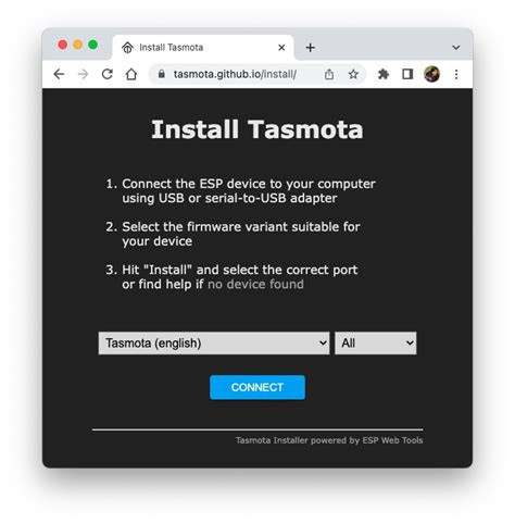 hutscape tutorials blinky with tasmota on esp32 c3