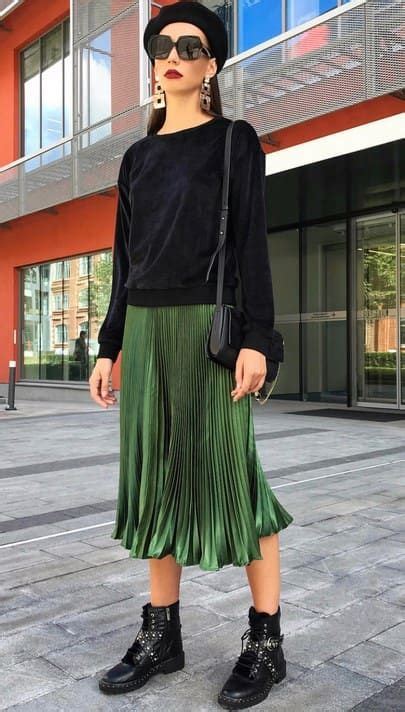 Пару слов о плиссированной юбке С чем носить юбку плиссе