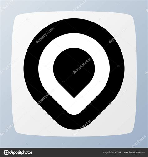 Map Marker Map Pin Location Address Icon Vector Illustration Stock