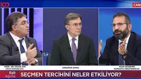 Canlı yayında Ersan Şen ve Hilmi Daşdemir arasında sert tartışma