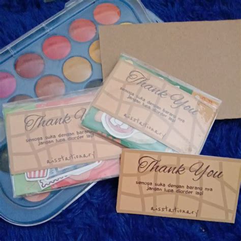 Jual Thank You Card Shopee Indonesia
