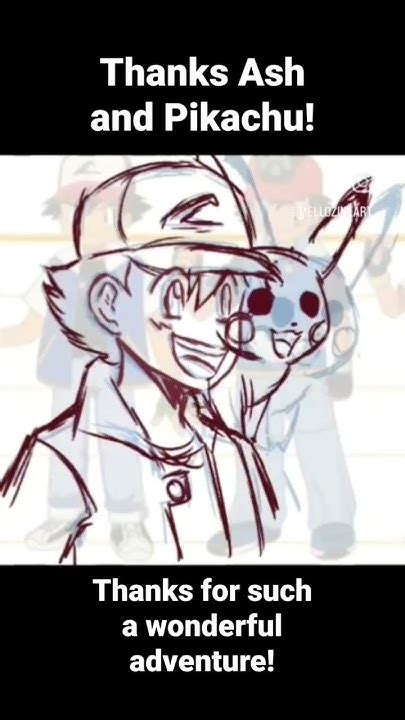 Drawing A Pokemon World Champion Pokemon Pokeani Ashketchum Pikachu