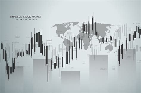주식 시장 및 거래소 강세 점 그래프의 추세 주식 시장 투자 세계 거래의 그래프 차트 주식 시장 데이터 벡터 일러스트레이션 개념에 대한 스톡 벡터 아트 및 기타 이미지