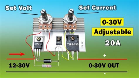 Dc Voltage And Amp Adjustable Power Supply Simple Dc Voltage Regulato