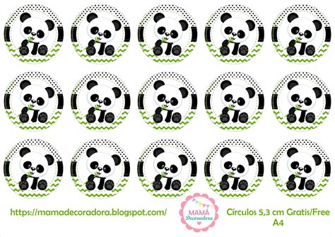 Mamá Decoradora Kit imprimible Oso Panda