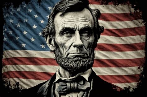 亚伯拉罕·林肯和艾伊创造的美国国旗 编辑类图片 插画 包括有 大使 纵向 爱国 独立 国家（地区） 269412190