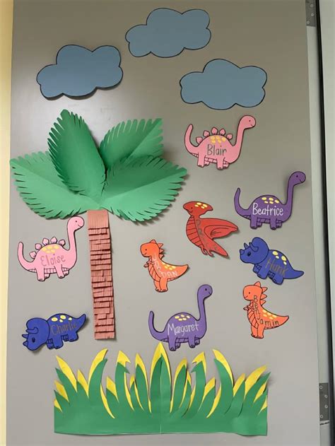 Dinosaurs Door Decorations Dinosaur Theme Preschool Dinosaur Classroom