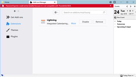 Thunderbird 60 And Extensions Support Ghacks Tech News