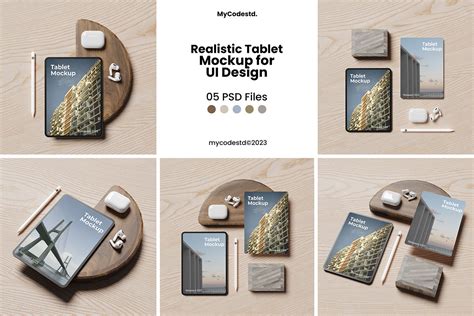 Realistic Tablet Mockup For Ui Design On Behance Behance