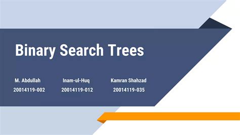 Binary Search Tree Ppt