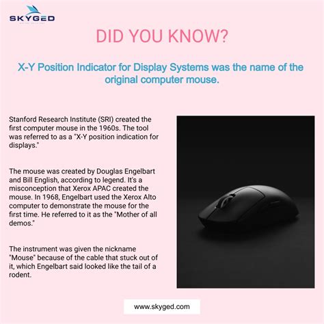 Skyged The First Computer Mouse Was Called ‘x Y Position Facebook
