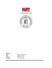Matlab Assignment 3 Docx Laboratory Report Guide Matlab Title