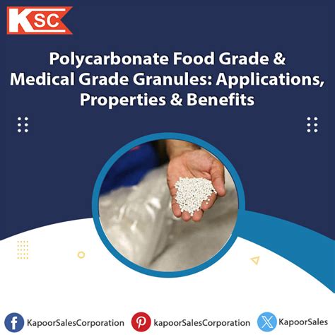 Polycarbonate Food And Medical Grade Granules Uses And Benefits
