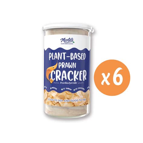 มันตรา ข้าวเกรียบกุ้งจากพืช Mantra Plant Based Prawn Cracker X6