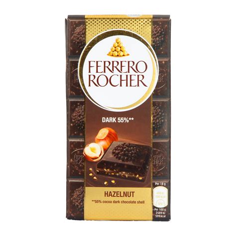 Ferrero Rocher Hazelnut Dark Chocolate Tablet 90 G Online At Best Price