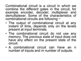 Combinational Circuits Pptx Programming Languages Computing