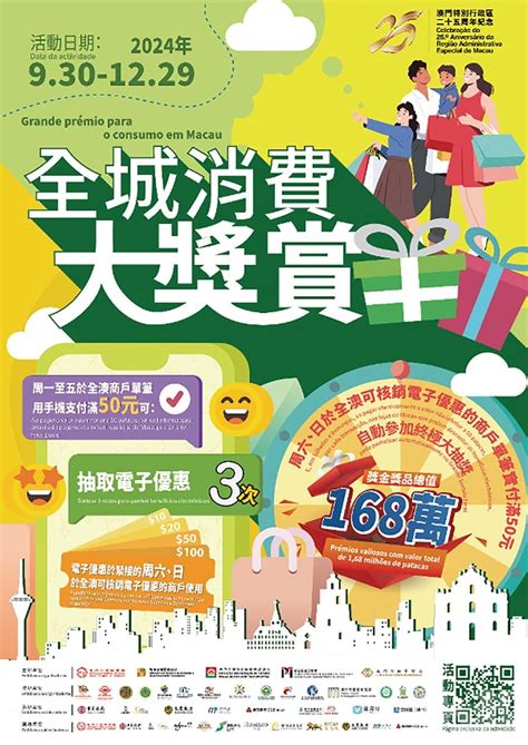全城消費大獎賞「億一」月底上市 商會籲各區平分優惠避免集中消費 澳門力報官網