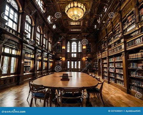 The Library Is Neat And Beautiful Stock Illustration Illustration Of