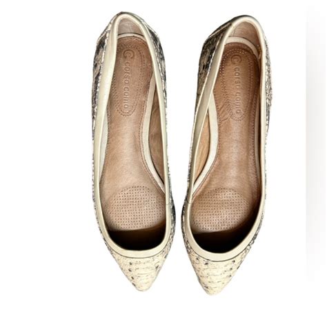 Corso Como Shoes Corso Como Julia Python Pointed Toe Ballet Flats