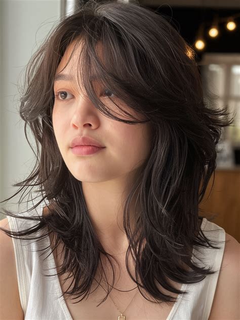 Wolf Cut Hair Ideas 2025 Classic Wolf Cut With A Polished Finish