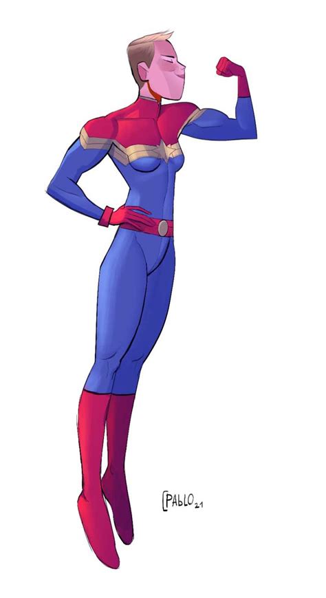 Captain Marvel Fanart By Me P Scrolller