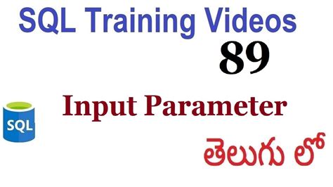 inout parameter in stored procedure sql videos in telugu 89 youtube