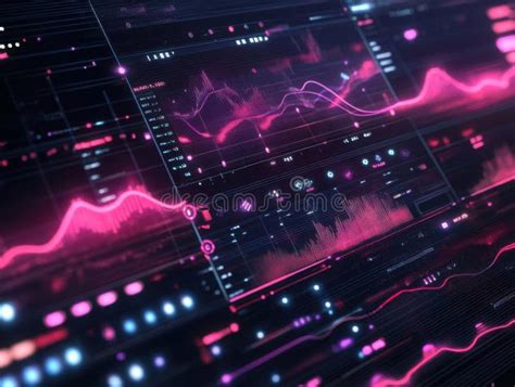 Visualizing Data Dynamic Charts Graphs Illuminate Trends Futuristic