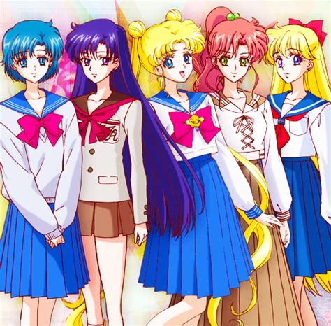 Sailor Moon Crystal Ami Rei Serena Lita Y Mina Sailor Moon