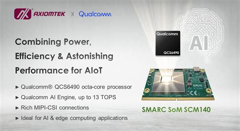 Axiomtek On Linkedin Smarc Som Scm140 Powered By Qualcomm Qcs6490