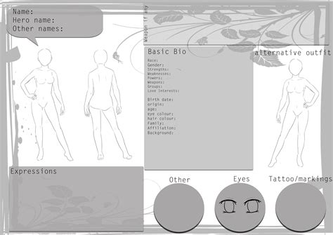 Anime Girl Oc Template