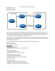Optimizing BGP Multihoming For Network Resilience Course Hero