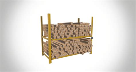 3d Wooden Block Rack Turbosquid 2265835
